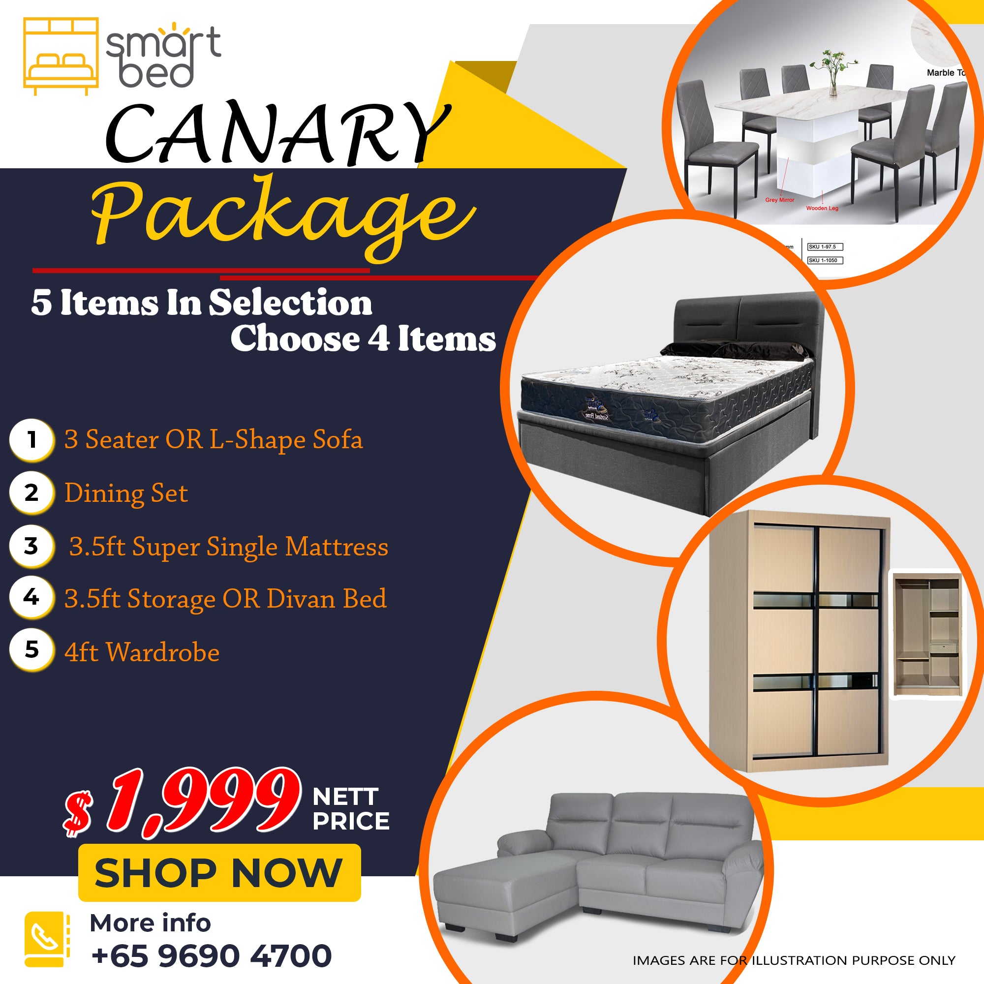 HOME PACKAGE – SmartBed Furnishing